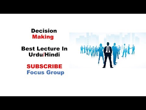 What is Decision Making In Organization | Management | Lecture in Urdu/Hindi