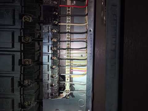 Electrical Panel without a ground wire & Bond. #integrityairatl #milliondollarinspector #inspector
