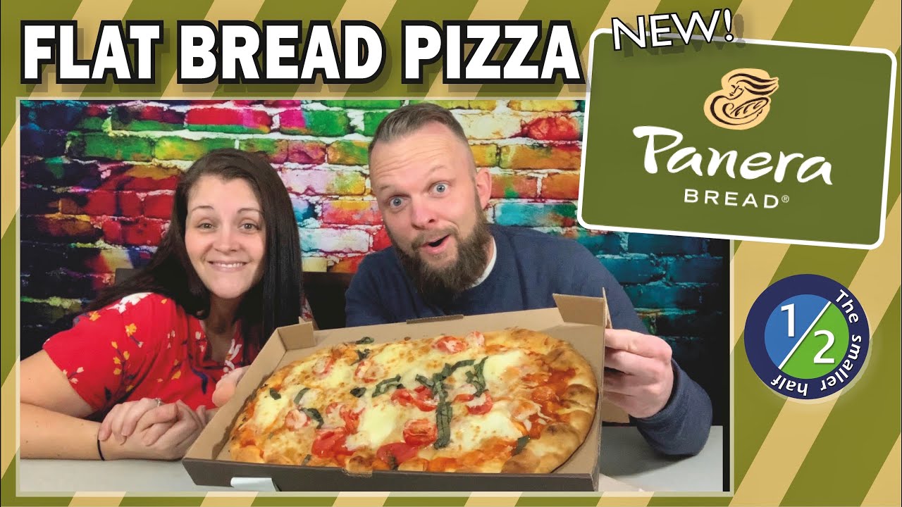 Panera Bread NEW Flat Bread Pizza 🍕 Review Taste Test