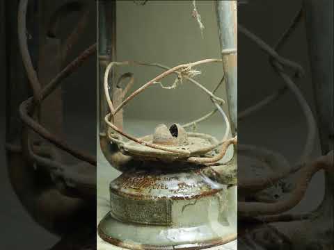 80 Year Old oil lamp Ready To Restore