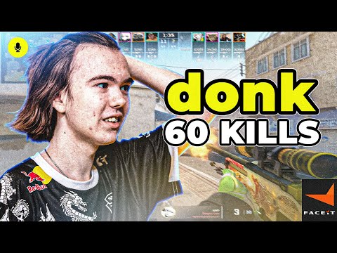 CS2 POV | DONK ON FIREπ₯ 60 KILLS! Faceit Ranked (DUST2) Voicecomms 60-27