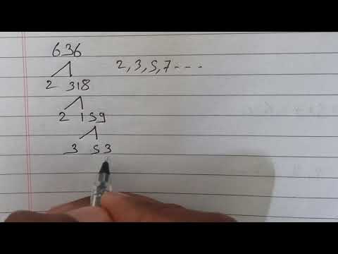 factor tree of 636 | prime factor tree |