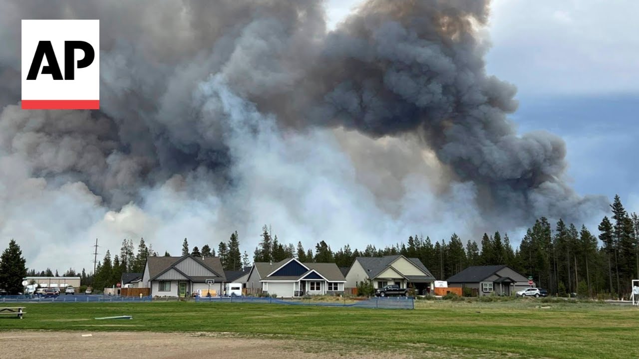 Wind Driven Wildfire Spreads Near Popular Central Oregon Vacation Spot