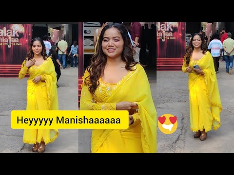 Manisha Rani Ji Looking Gorgeous 😍 At Jhalak dikhla ja 11 Set in Mumbai today