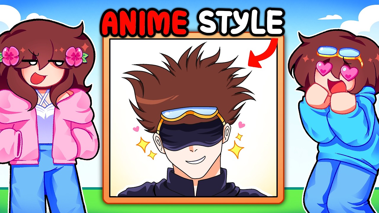 I Turned Youtubers Into ANIME Characters in Roblox Speed Draw