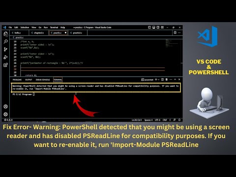 How to Fix Error- PowerShell detected that might be using screen reader & 'Import-Module PSReadLine'