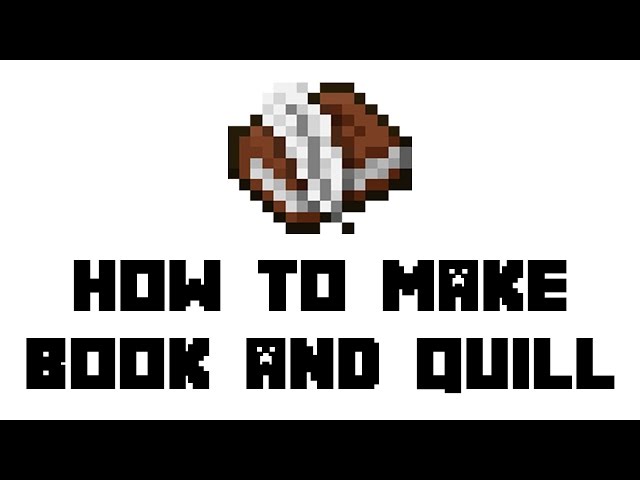 How to make book and quill in Minecraft