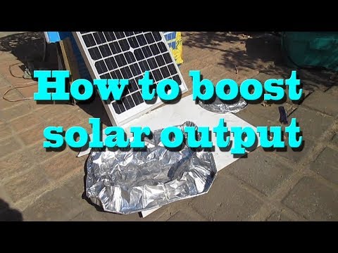 How to increase solar panel output