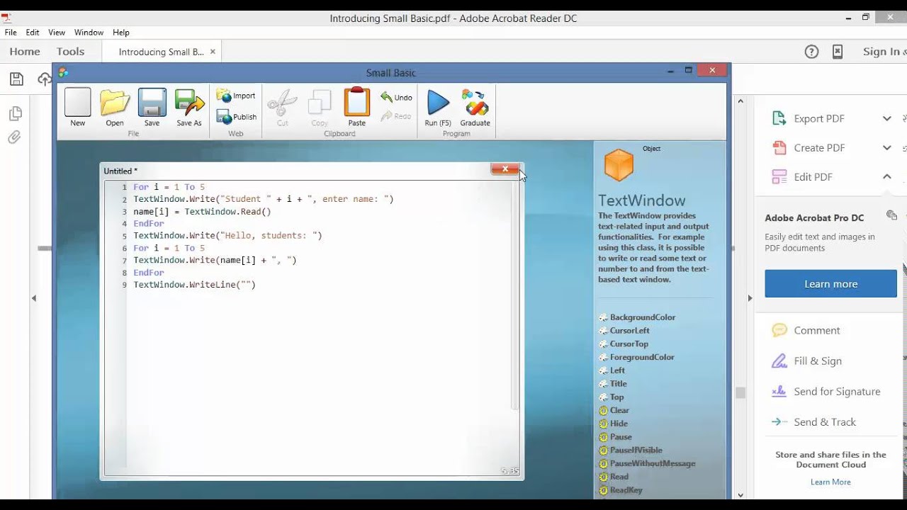 25 Arrays (Small Basic Tutorial)