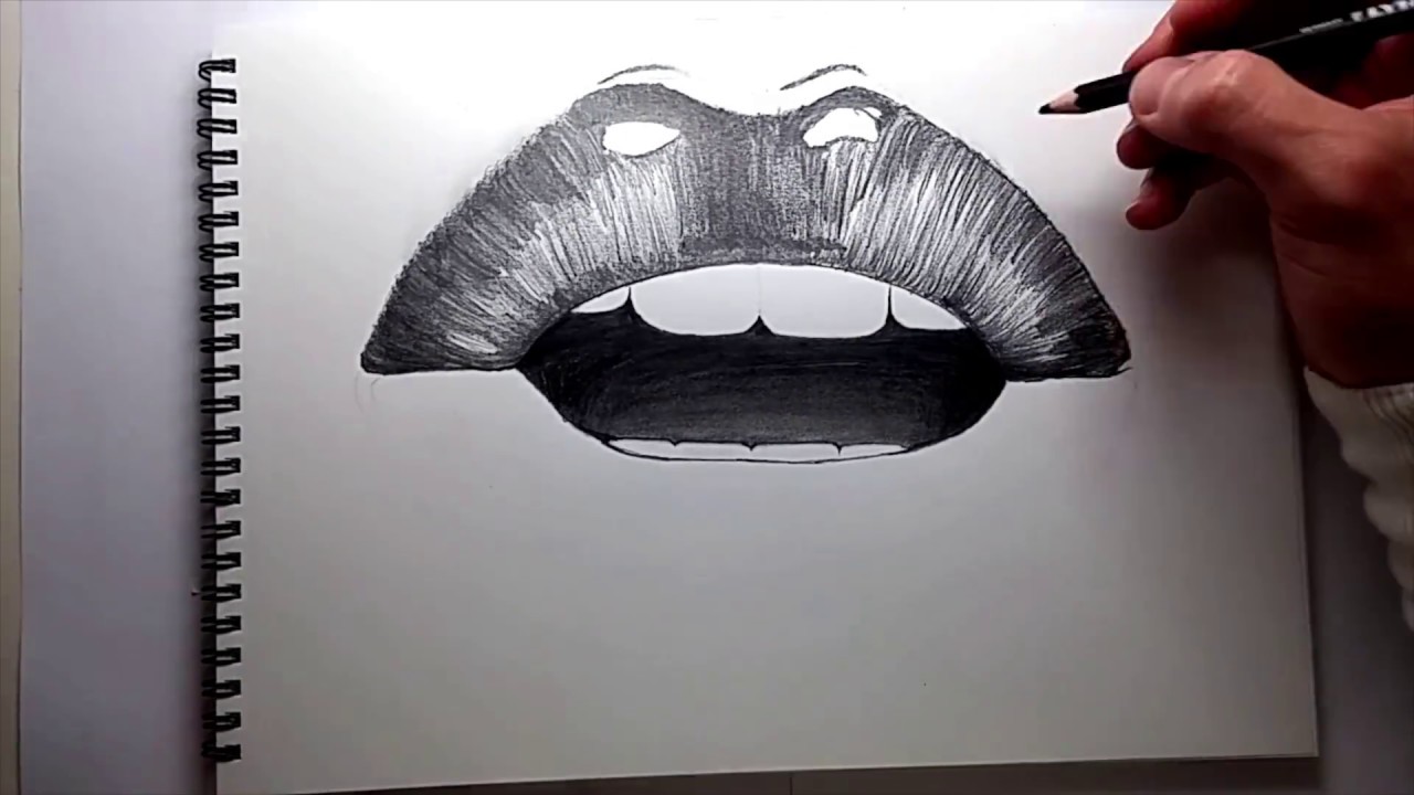 Basit ve Gerçekçi Dudak Çizimi / Realistic and Basic Lip Drawing