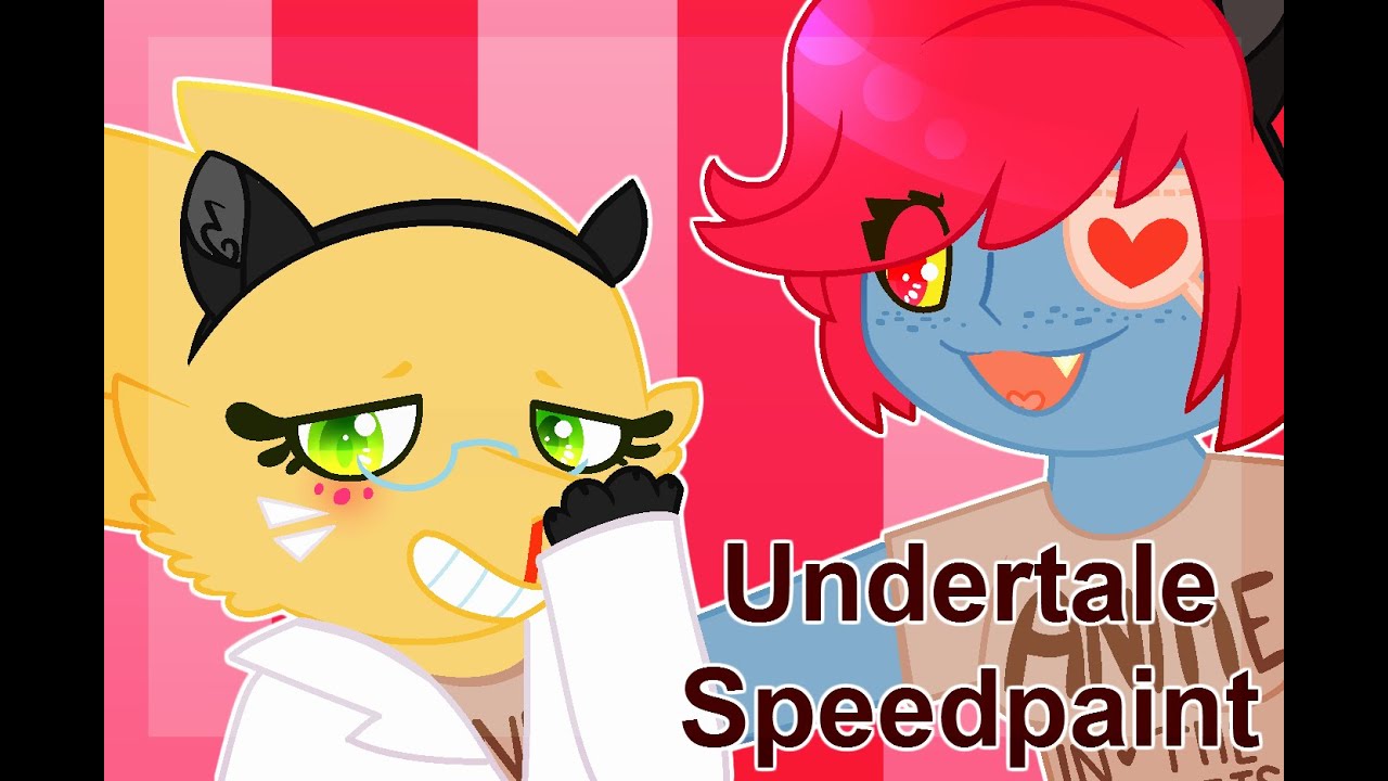Undertale = alphys and undyne = speedpaint