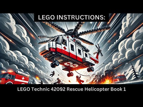 LEGO INSTRUCTIONS: Build the EPIC 42092 Rescue Helicopter! 🚁✨ (Step-by-Step Flip Through)