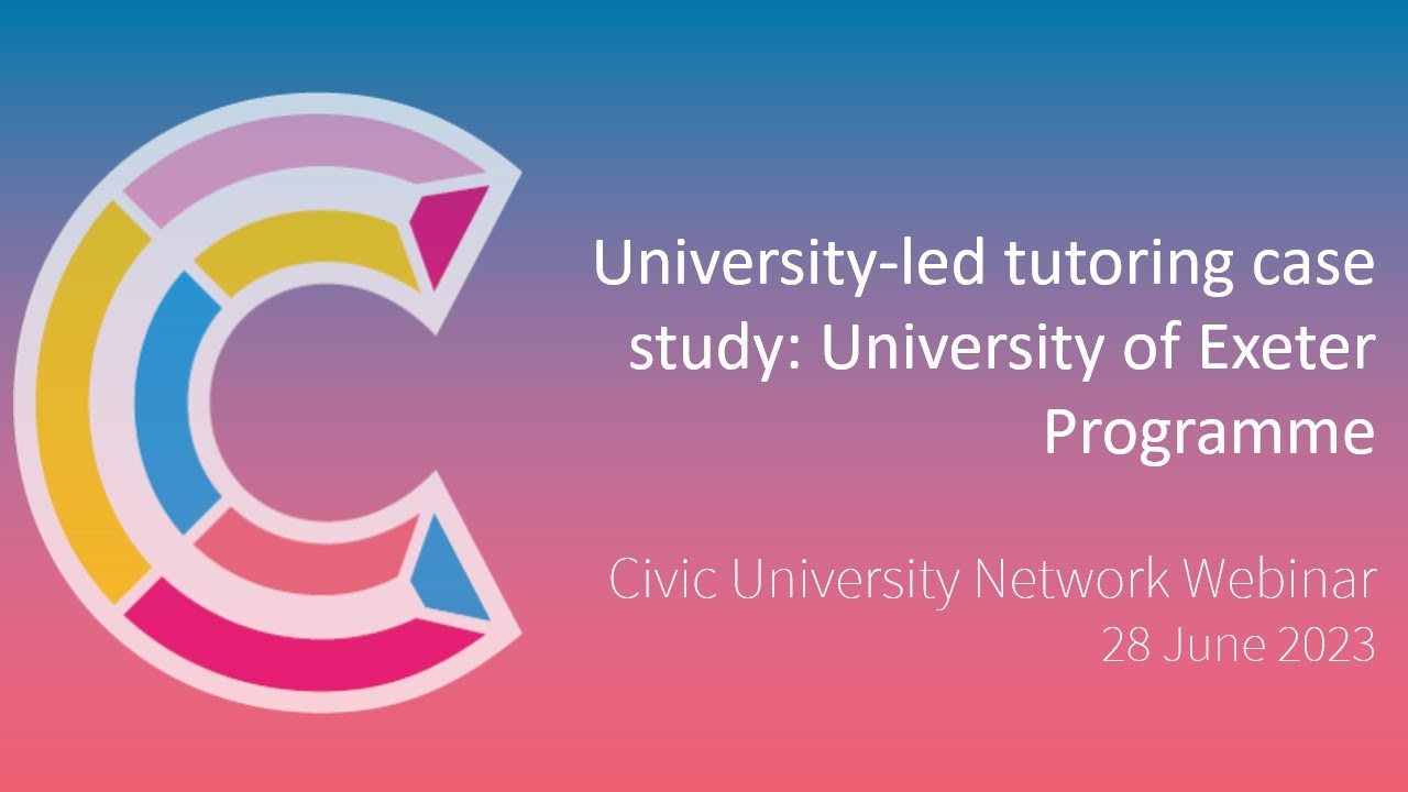 University-led tutoring case study: University of Exeter Programme