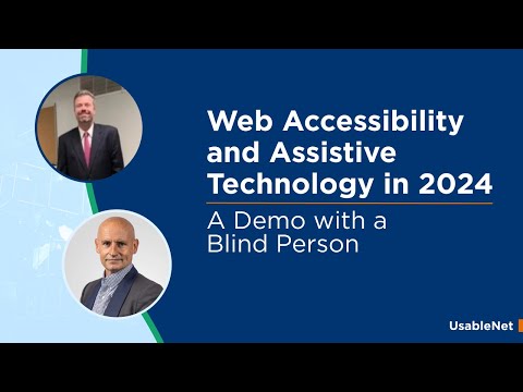 Web Accessibility and Assistive Technology in 2024: A Demo with a Blind Person