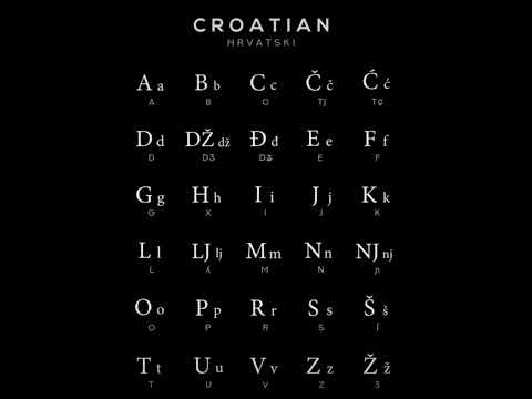Croatian Alphabet #shorts #pronunciation #croatian #croatia #language #alphabet #education #yt