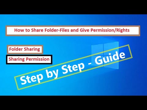 How to Share Folder and Provide Permission to the User || Learn Folder Sharing