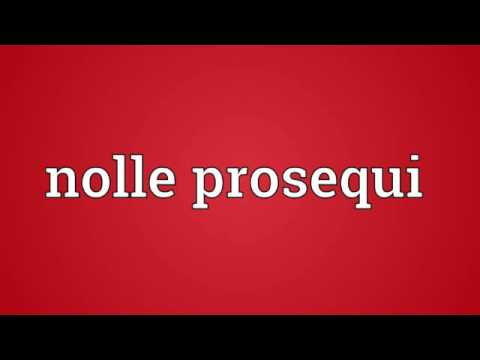 Nolle prosequi