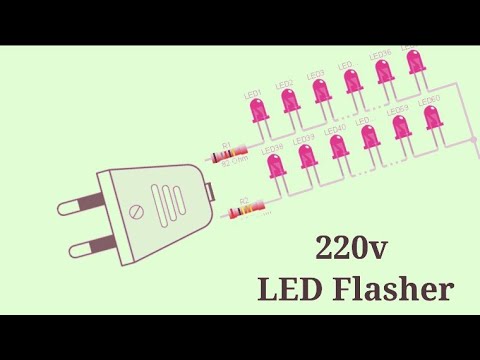 Flash LED on 220V