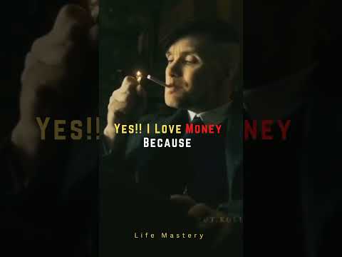 Yes I love money bcz #attitude #motivation #thomasshelby #peakyblinders #quote #status #moneymindset