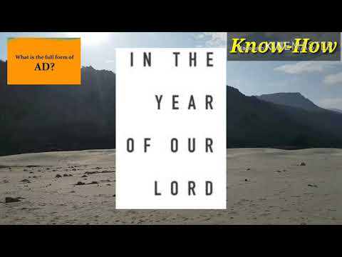 What is the full form of AD| BC| Gregorian Calender| AD 2020|Know how|