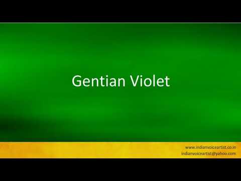 Pronunciation of the word(s) "Gentian Violet".