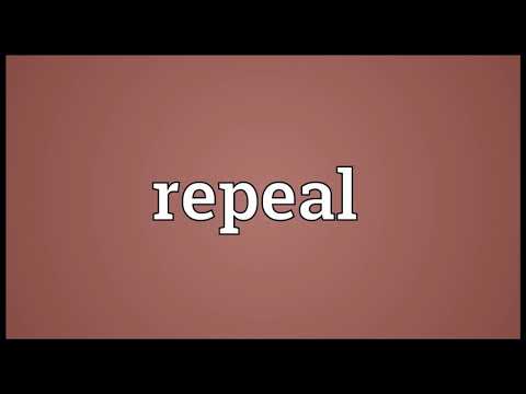 repeal meaning in English