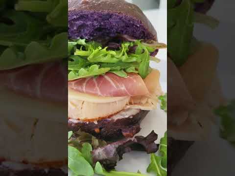 Ube Walnut bagel Baguette @ SUN MOON BAKERY Westminster California