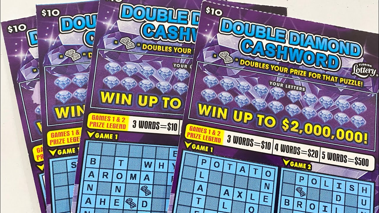 $10 Double Diamond Crossword tickets! #floridalottery 
