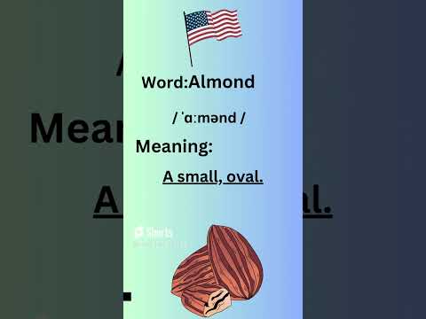 How to Pronounce Almond in American Accent #learning #learnenglish