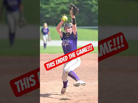 🎯 Game Over! What a Finish by the Pitcher! #highlights #softball