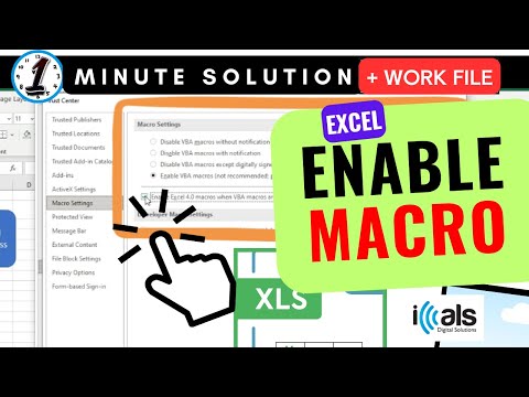 How to enable macro in Excel 2021