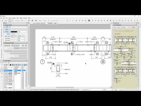 SketchUp LayOut's Scrapbook for concrete beam's rebar