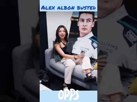 Alex Albon’s girlfriend finds a giant George Russell picture in his room ???????? #f1 #f1shorts