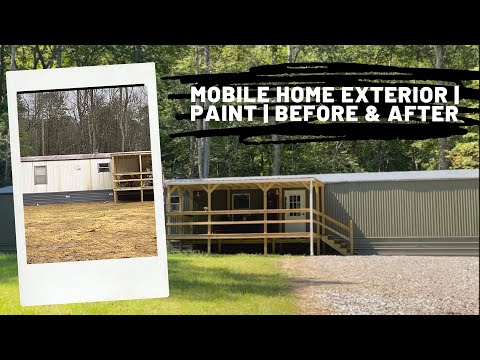 Mobile Home Exterior | Paint | Before and After Reveal