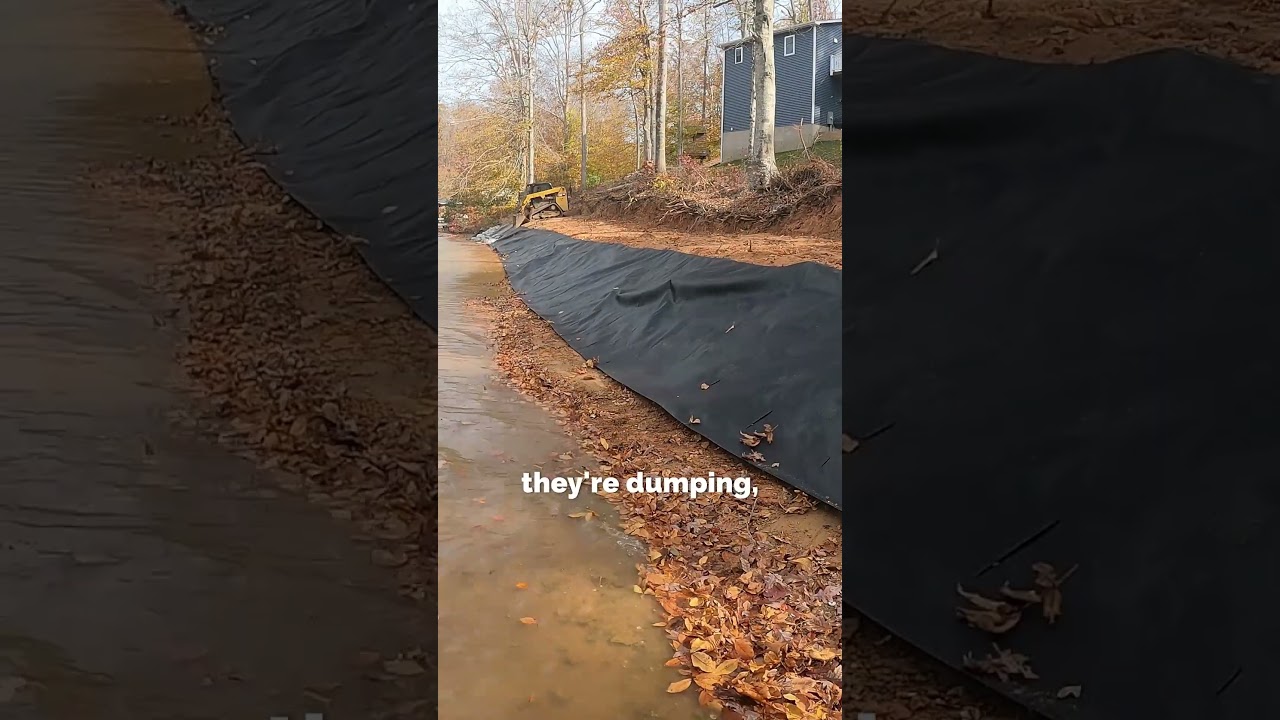 riprap is rolling  #landscapers #landscaper #construction #landscapecontractor #riprap