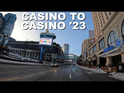 Casino Niagara to Fallsview Casino - Driving Niagara Falls 4K 2023