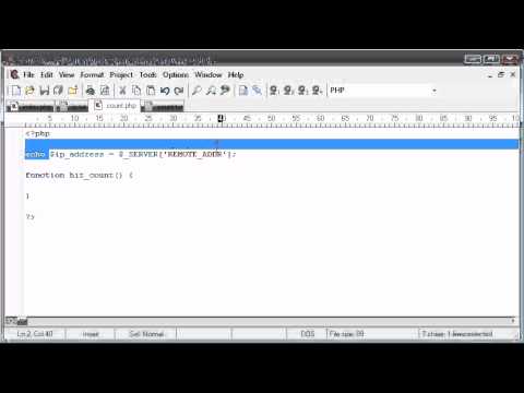 Learn Beginner PHP Tutorial 93 Creating a File Based Unique Hit Counter Part 1 - Mind Luster