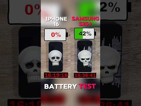 IPHONE 16 VS SAMSUNG S25 PLUS BATTERY TEST !!