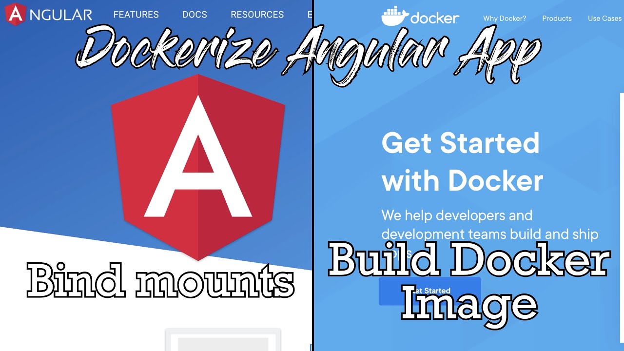 Deploy angular on docker | Dockerize angular application | How to create bind mount and docker image
