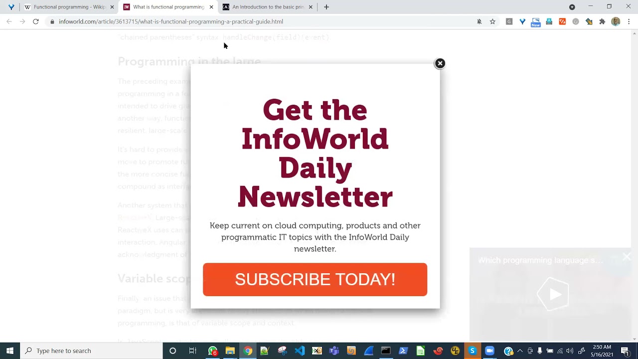 Challenge: Exploring Functional Programming Paradigm