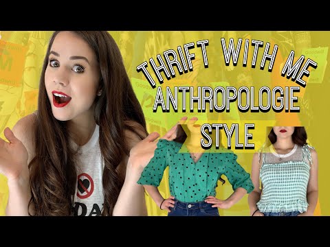 COME THRIFT WITH ME ANTHROPOLOGIE STYLE CLOTHING + TRY ON HAUL