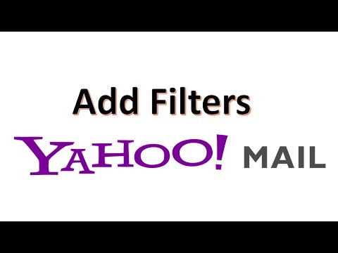 How to add Filters in Yahoo mail