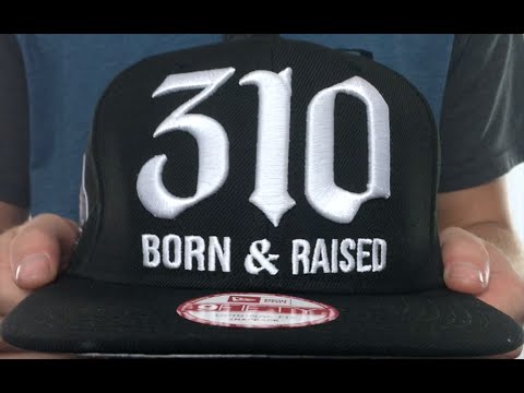 Area Code '310 BORN-N-RAISED SOCAL SNAPBACK' Black Hat by New Era
