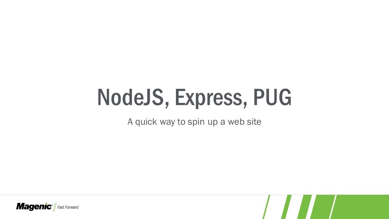 NodeJS + Express + Pug (View Engine)