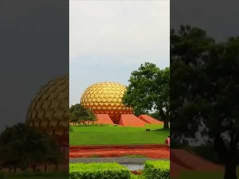 Matri Mandir in Pondicherry. Day 5 . Golden Globe #auroville temple #goldenglobe #travelvlog