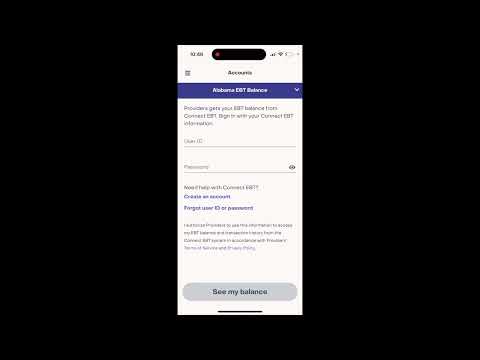 How to create an account with EBT in Providers app?