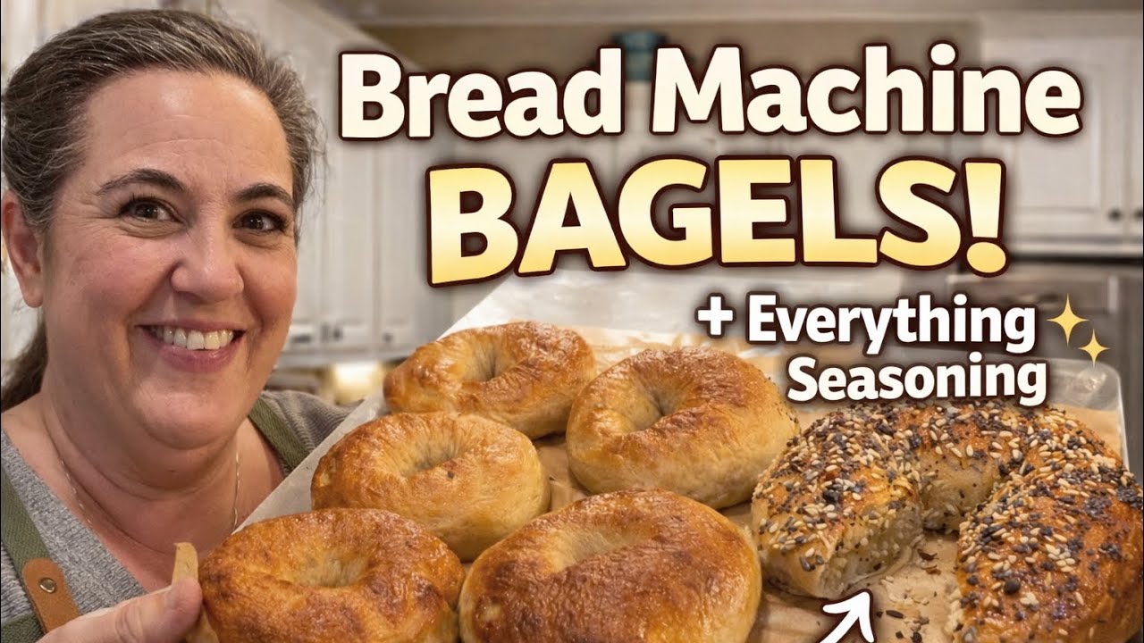 Bread Machine Bagels: Foolproof Recipe for New York style bagels and everything bagel seasoning