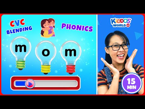 Miss V Teaching CVC Words Blending and Phonics - Learning How to Read - Letter Sounds