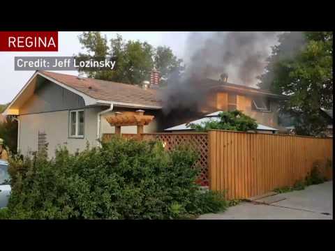 SaskPower Meter Fire in Regina