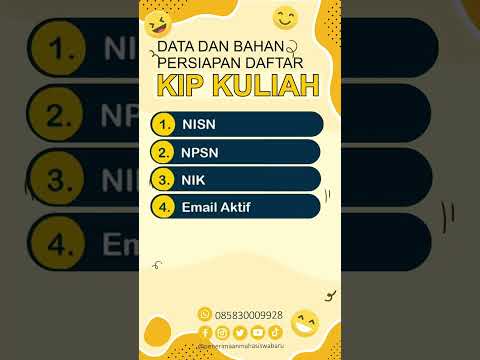 Hal-Hal Yang Diperlukan Dalam Pendaftaran KIP Kuliah 2023
